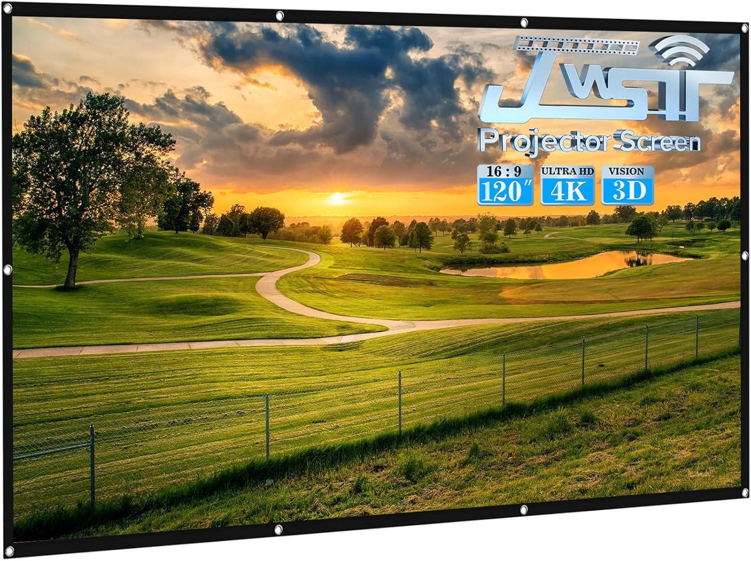 Amazon.com: Projector Screen, JWSIT 100 inch Projector Screen Outdoor ...