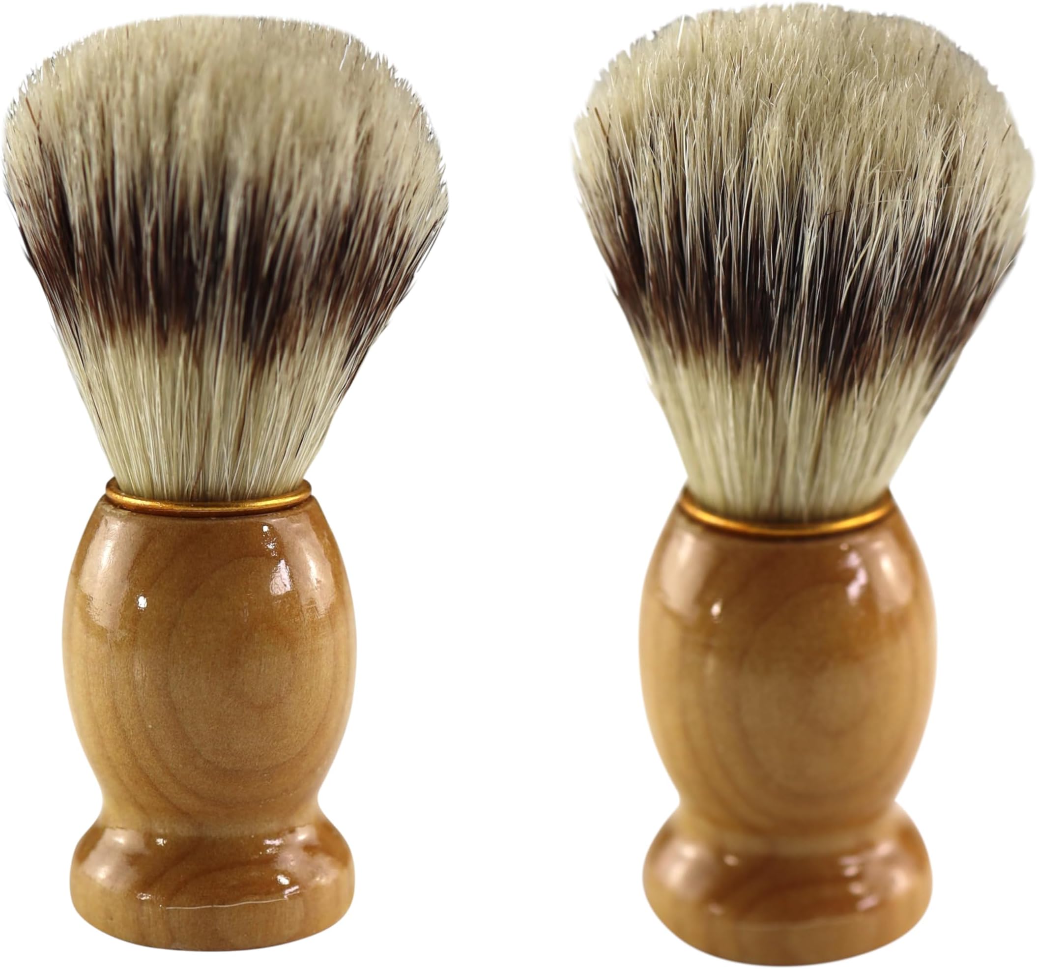 Amazon.com : Iconikal 2-Pack Wood Handled Badger Hair Shaving Brush For ...