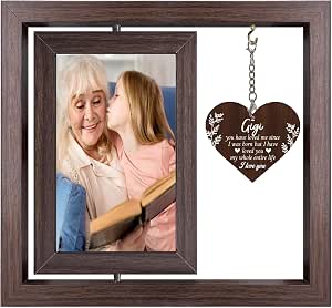 Amazon.com - DIENADFX Gigi Rotating Picture Frame, Mothers Grandparents ...