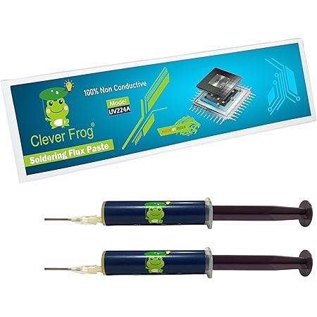Clever Frog® Original No-Clean Welding | Soldering & Desoldering Flux (2 Pack Combo) (10cc Each ...