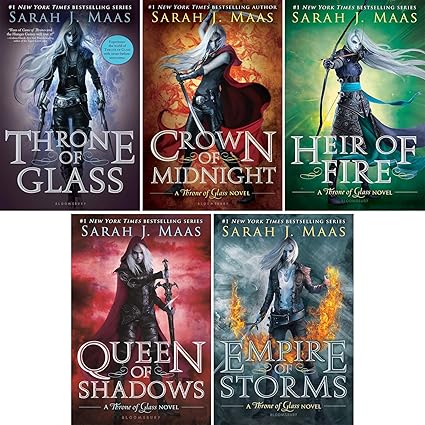 Throne Of Glass Series Collection 5 Books Set By Sarah J. Maas (Throne of Glass, Crown of ...