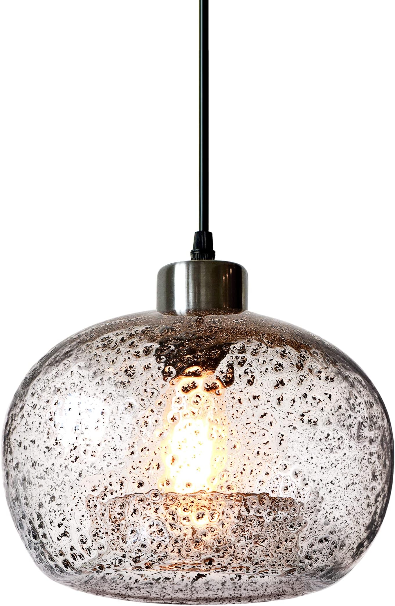 CASAMOTION Pendant Lighting Hand Blown Glass Ceiling Hanging Light ...