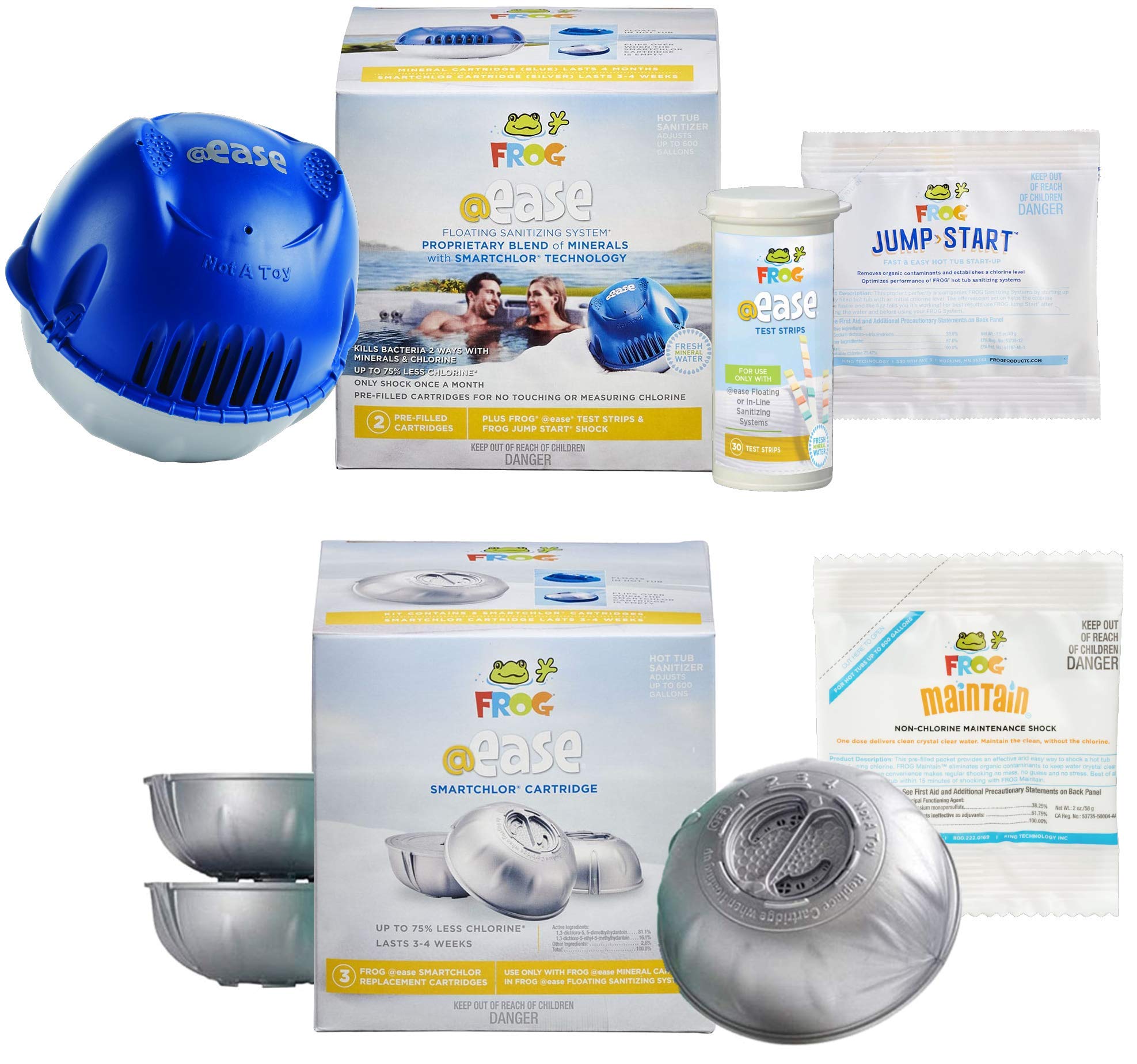 Spa Frog Ease Floating System And 3 Refill Smartchlor Ease | Desertcart ...