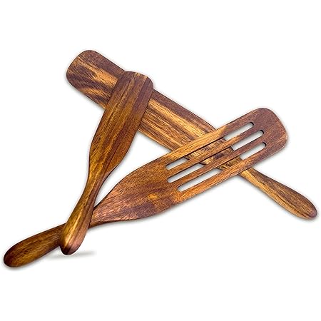 Amazon.com: Crate Collective – The Original Bamboo Spurtle Set – 3 ...