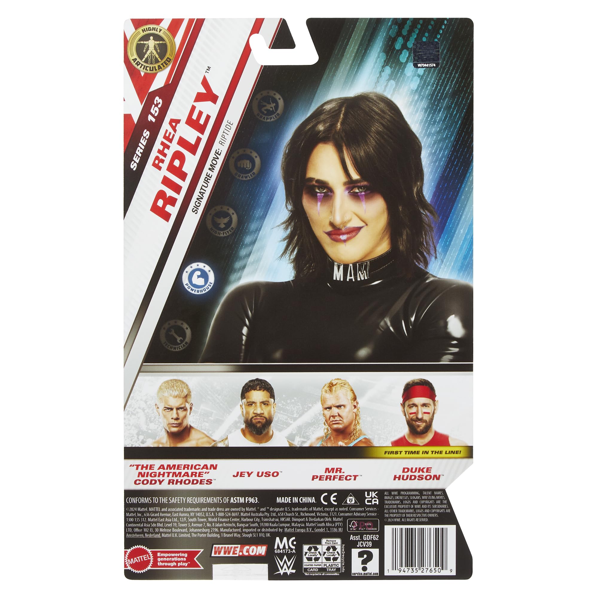 Snapklik.com : Rhea Ripley - WWE Main Event 153 Toy Wrestling Action Figure