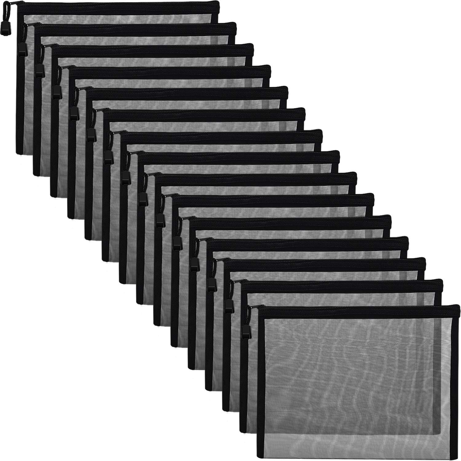 Amazon.com: Frienda 10 Pieces Mesh Makeup Bag Portable Mesh Cosmetic ...