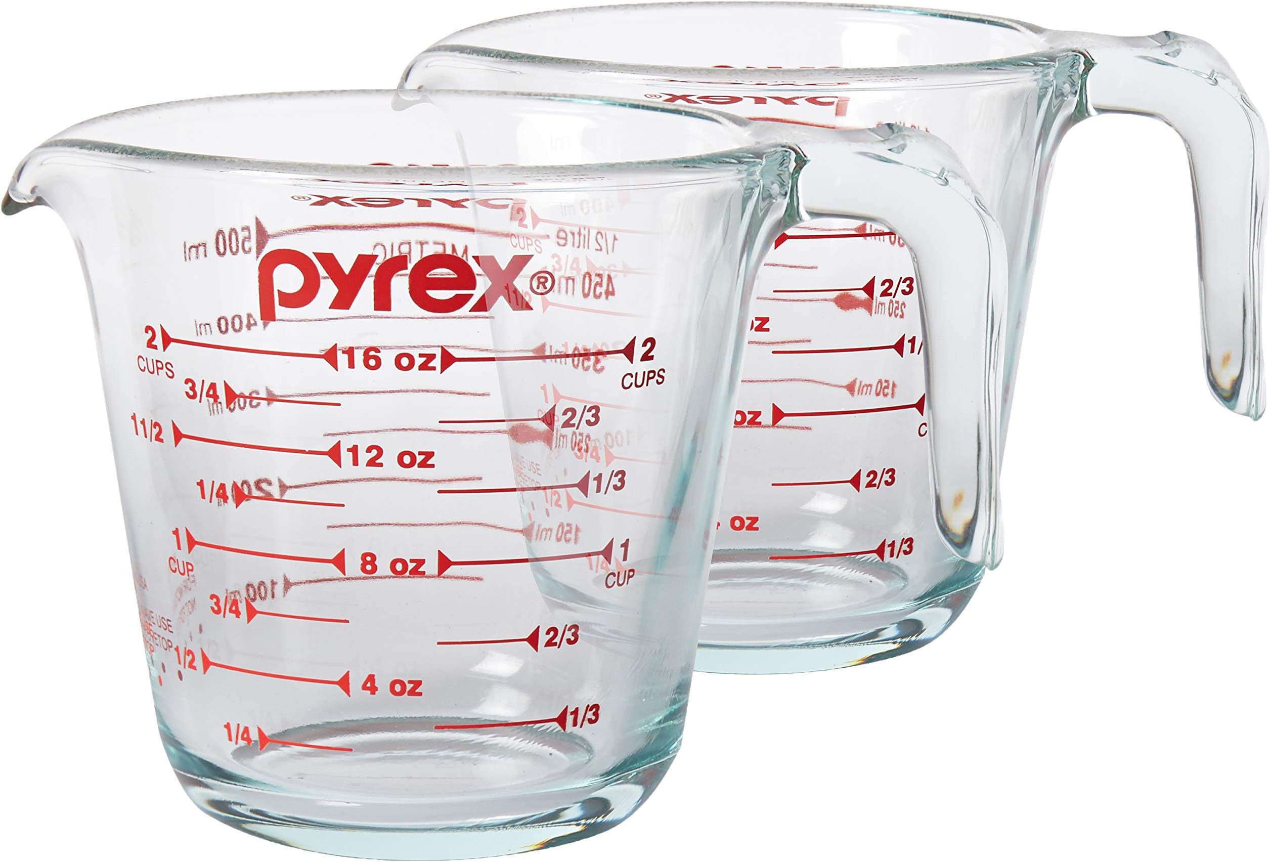Amazon.com: Pyrex 6001075 2 Cup Glass Measuring Cup: Home & Kitchen
