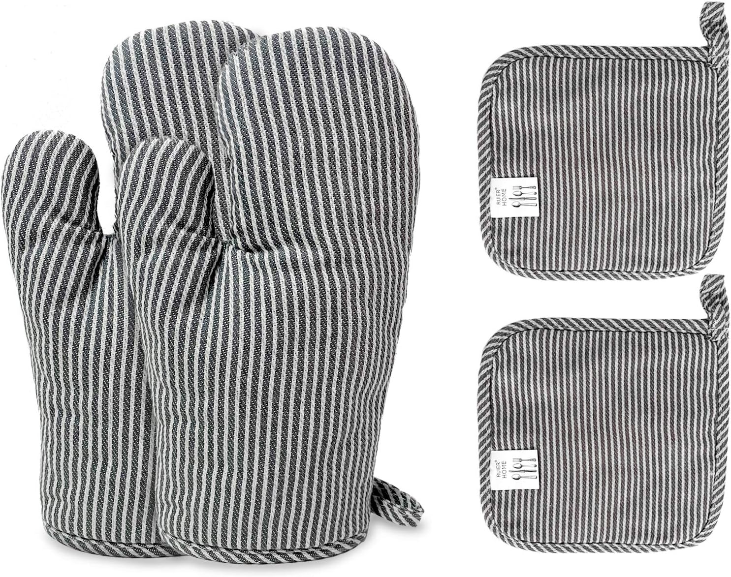 Amazon.com: 4PCS TIPTAP Oven Mitts, Kitchen Oven Mitts Set, Non Slip ...