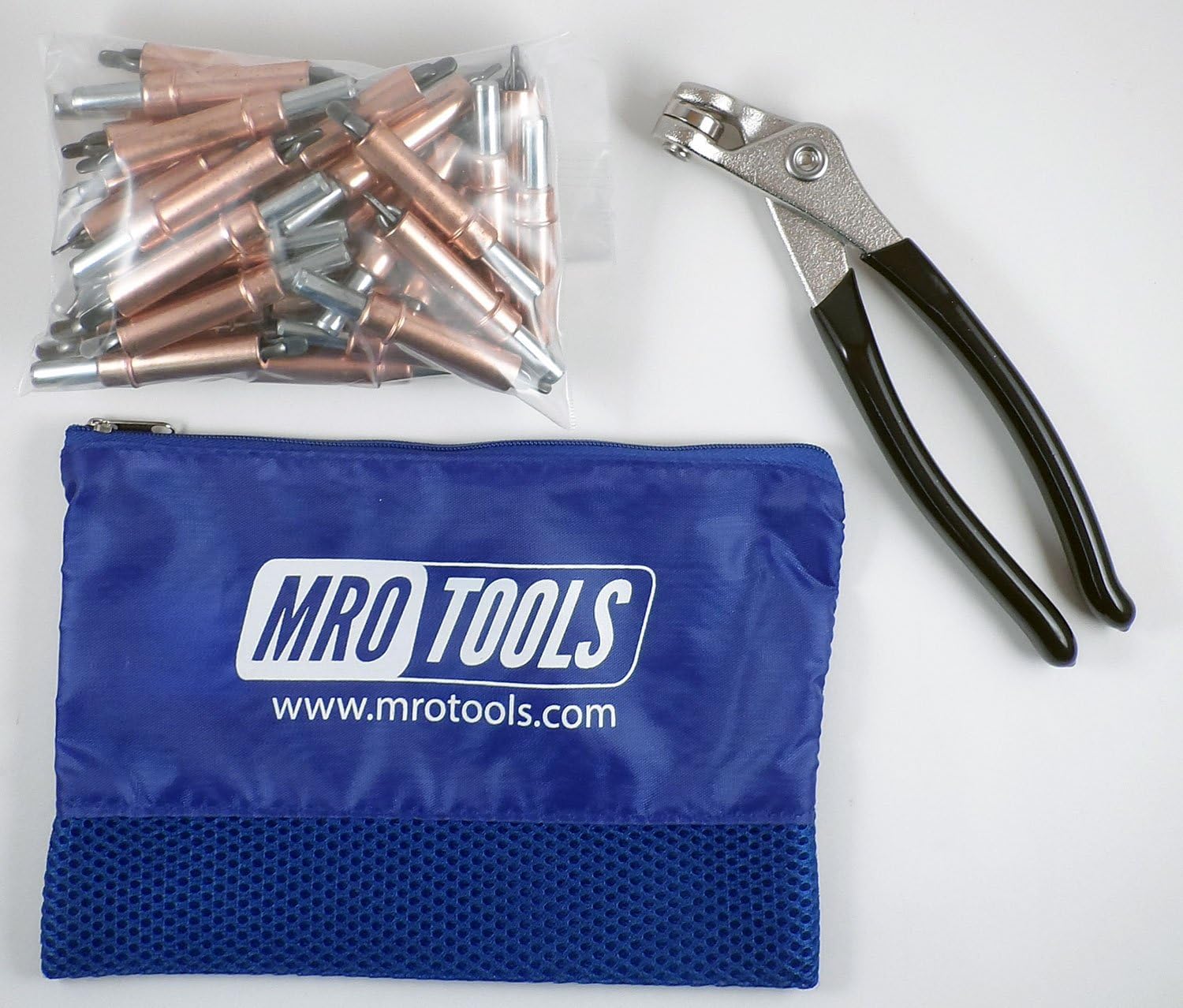 50 1/4 Heavy Duty Cleco Fasteners + Cleco Pliers w/ Carry Bag (KHD1S50 ...