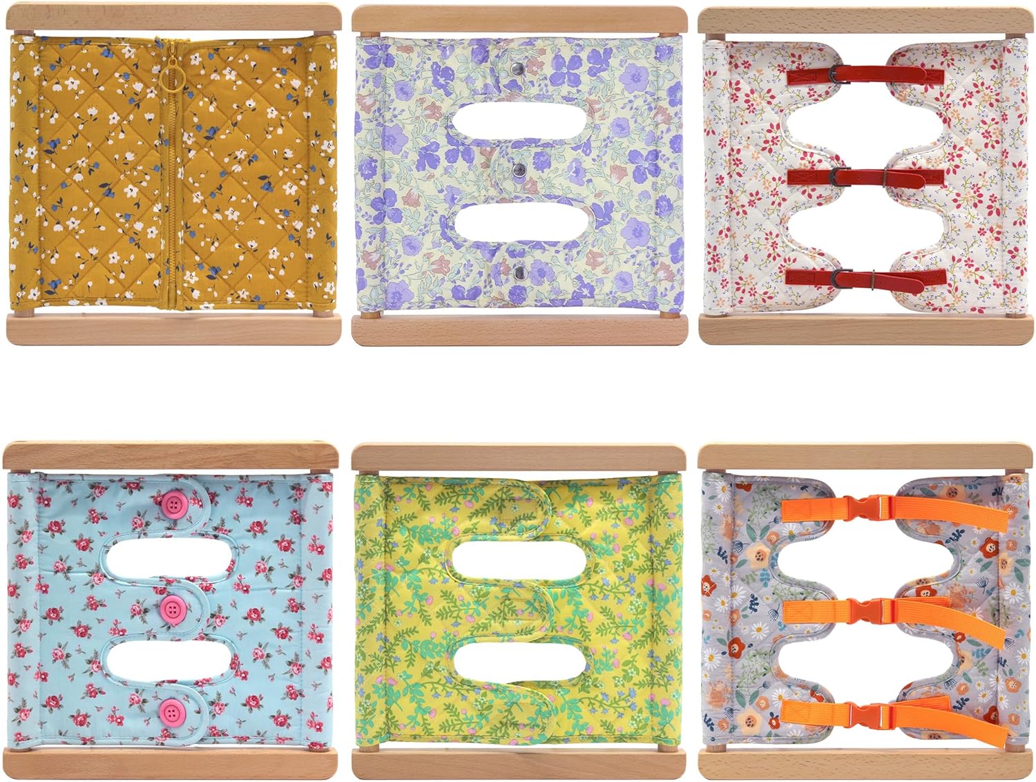 Amazon.com: Kiddison Montessori Dressing Frames 11.8" Montessori ...