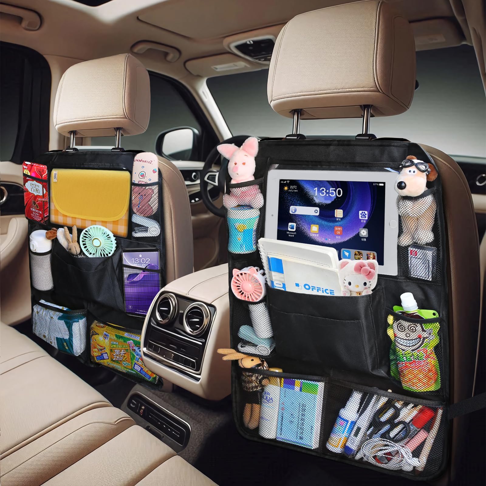 Amazon.com: ONE PIX Backseat Car Organizer Mats Back Seat Organizers ...