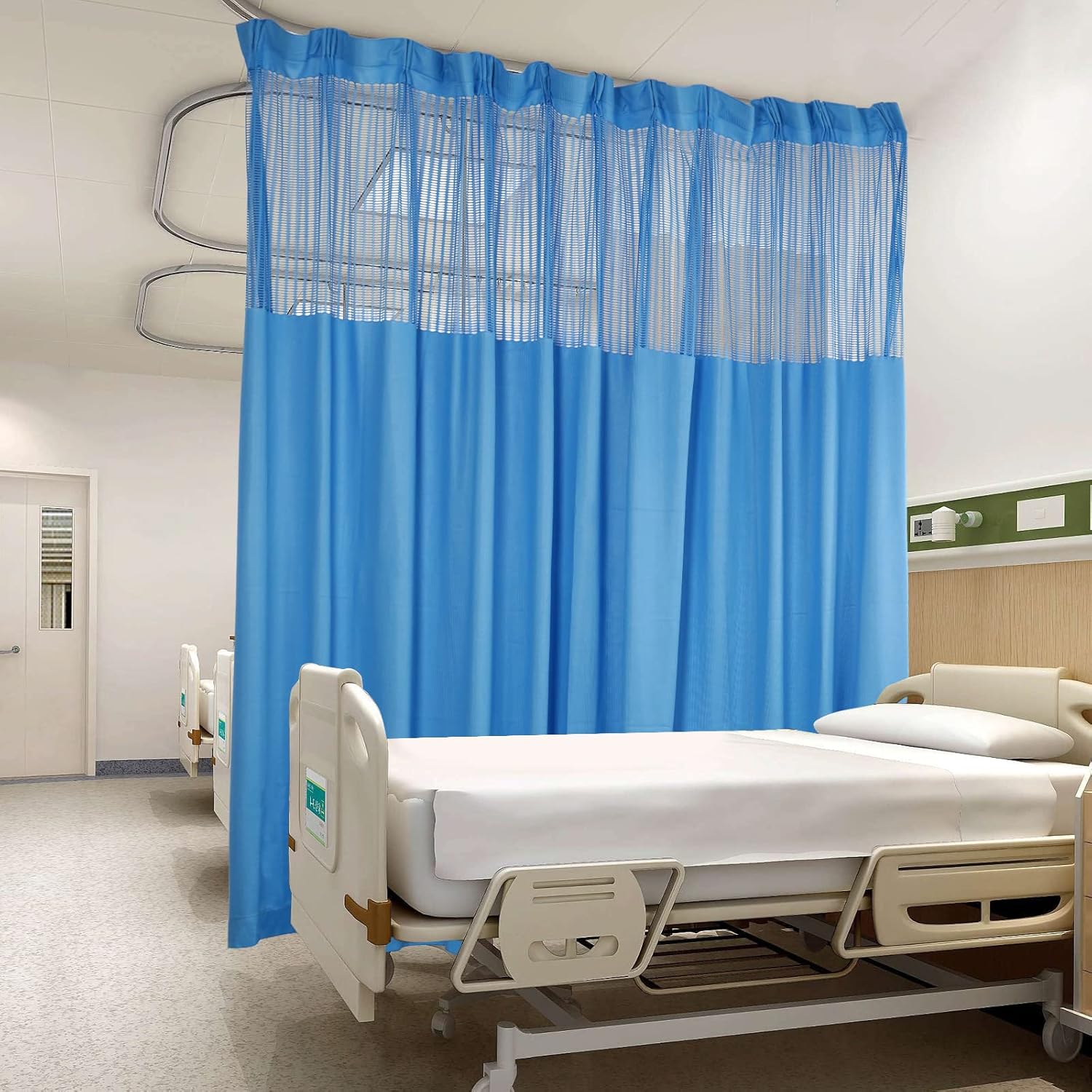 Amazon.com: Room Divider Curtain 12ft x 8ft, Hospital Curtain Hanging ...