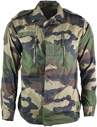 Amazon.com: Genuine French army F2 combat jacket military-issue surplus ...