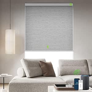 Amazon.co.jp: Yoolax Electric Roll Screen Blackout Roll Curtain ...