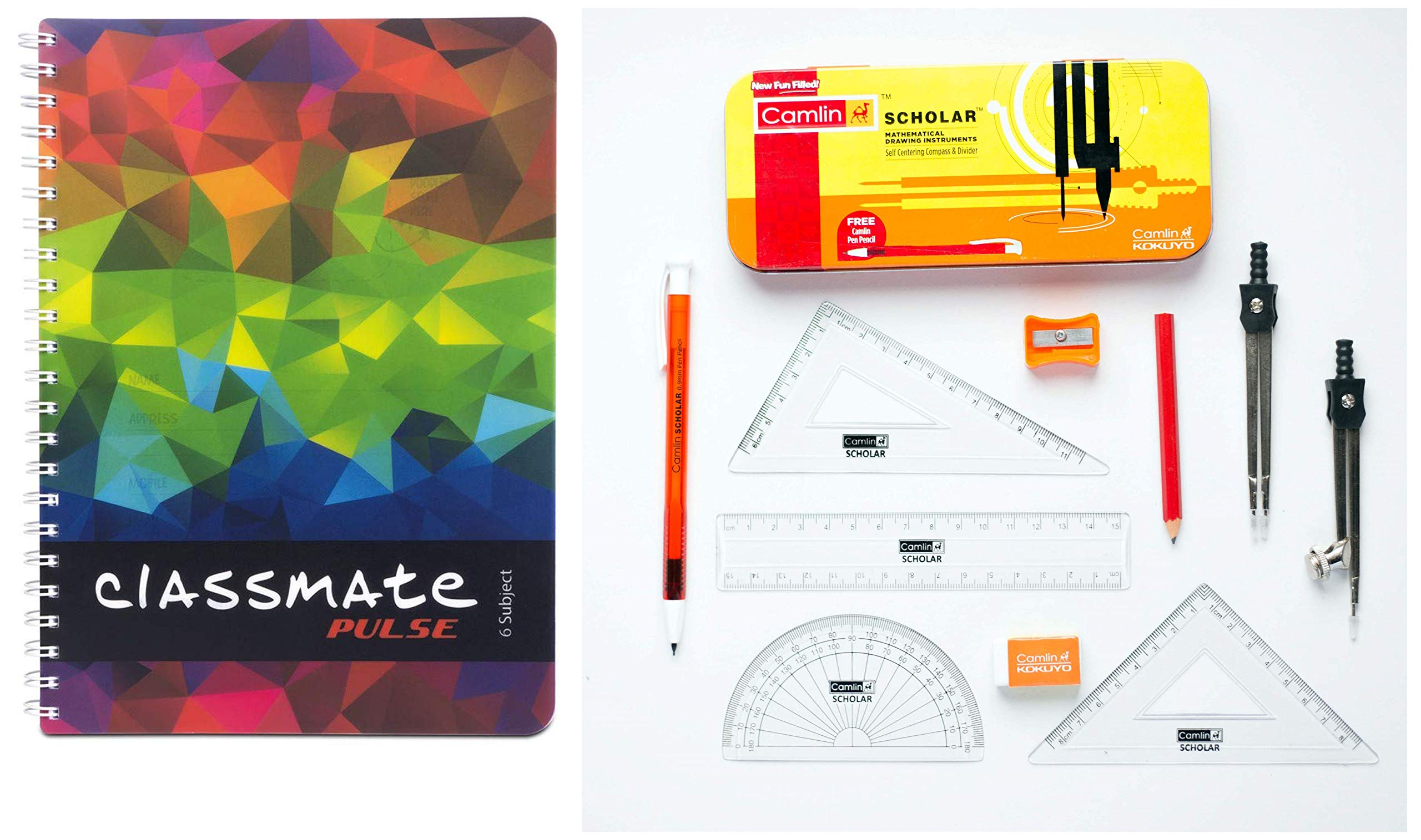 Buy Classmate Soft Cover 6 Subject Spiral Binding , Single Line, 300 ...