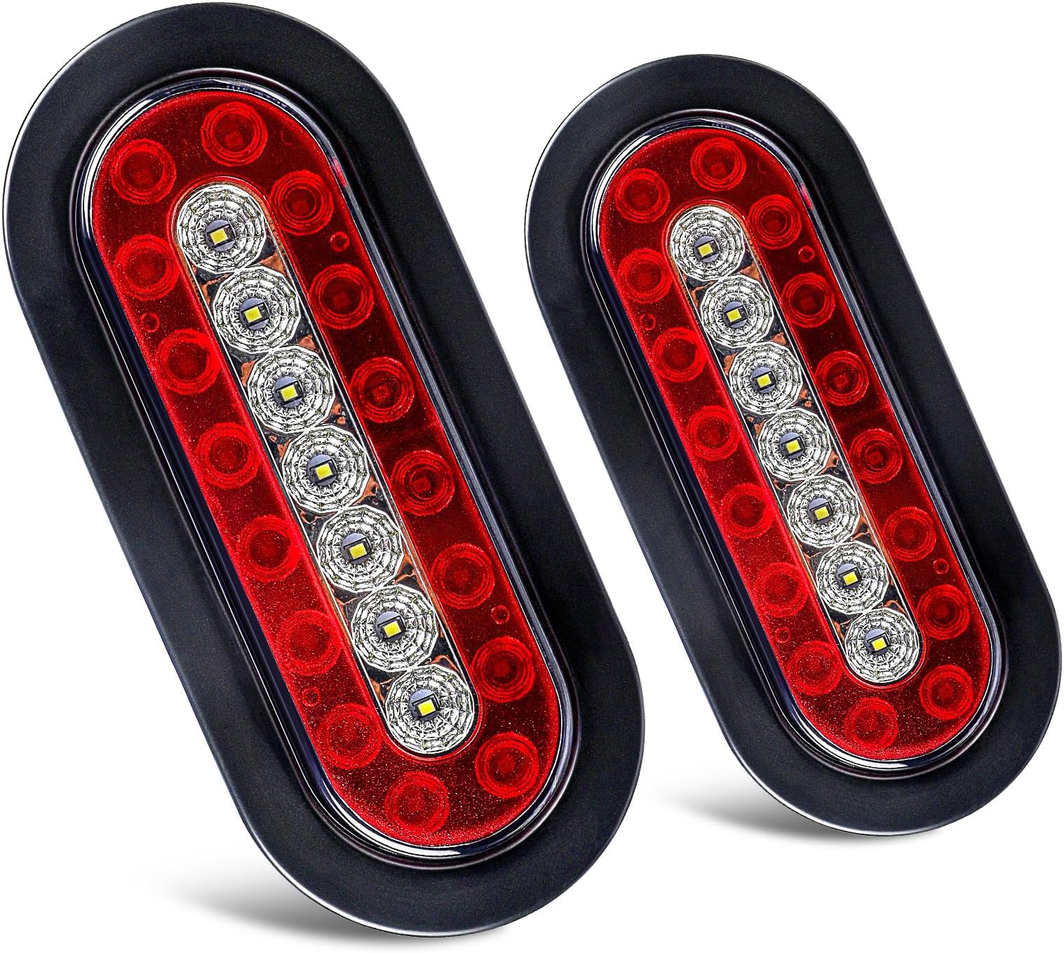 Amazon.com: WUSHIXAN 2 Pack Truck Tail Lights Led Trailer Lights 12v ...