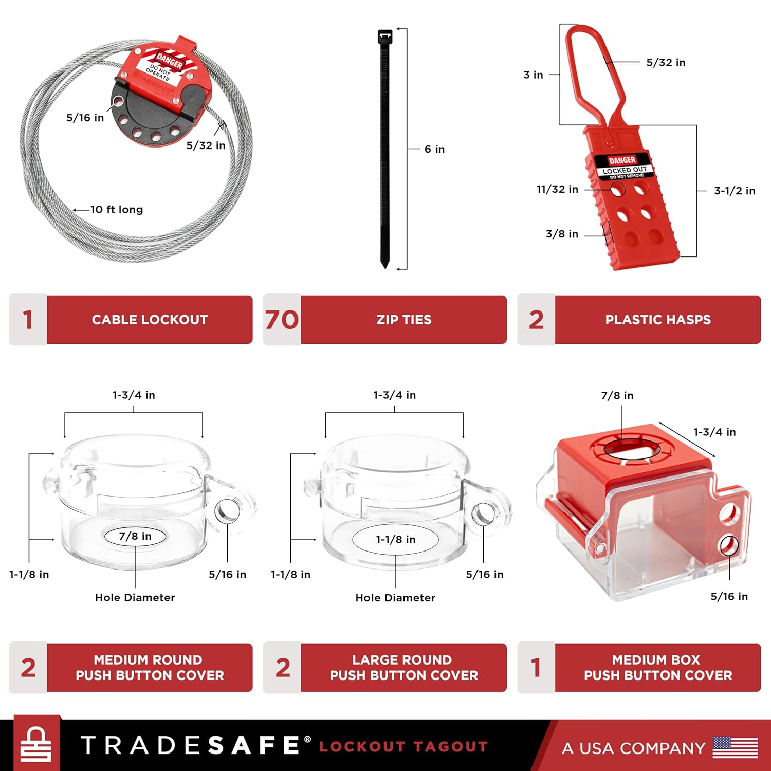 TRADESAFE Lockout Tagout Kit - 95 Lock Out Tag Out Nepal | Ubuy