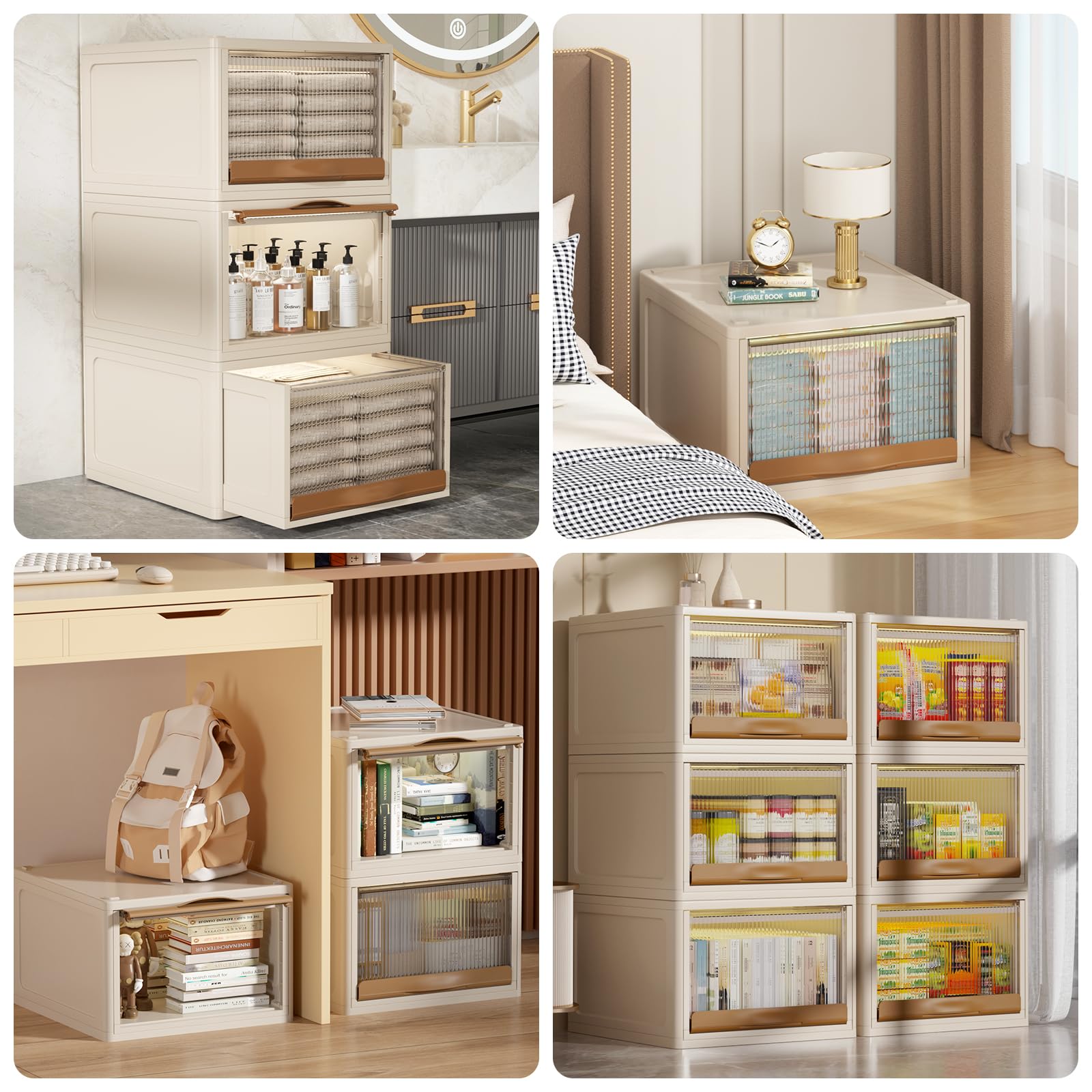 HAIXIN Storage Bins, Closet Organizer with Drawers, Plastic Drawers ...