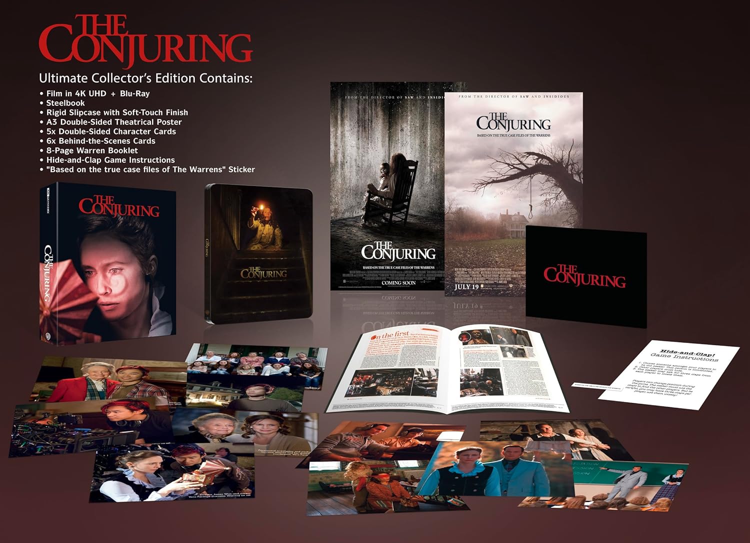The Conjuring Collector's Edition with Steelbook [4K Ultra HD] [2013 ...