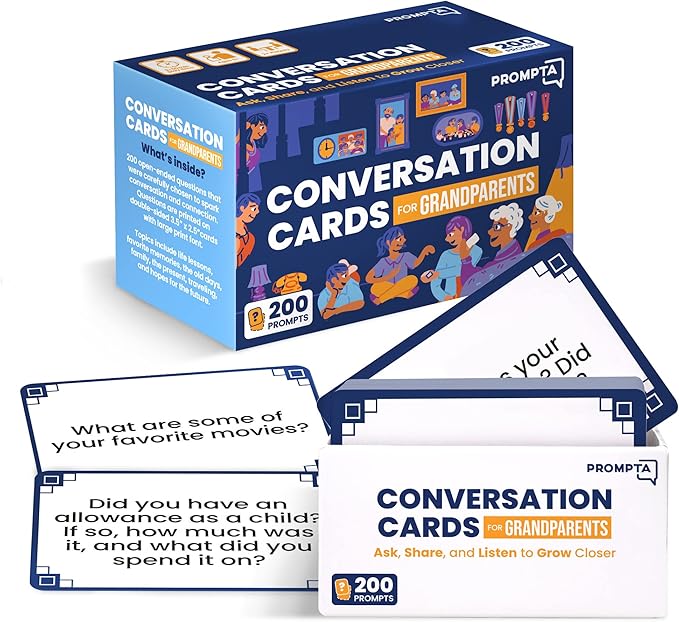 Amazon.com: Prompta Grandparents Conversation Starter Cards – Gifts for ...