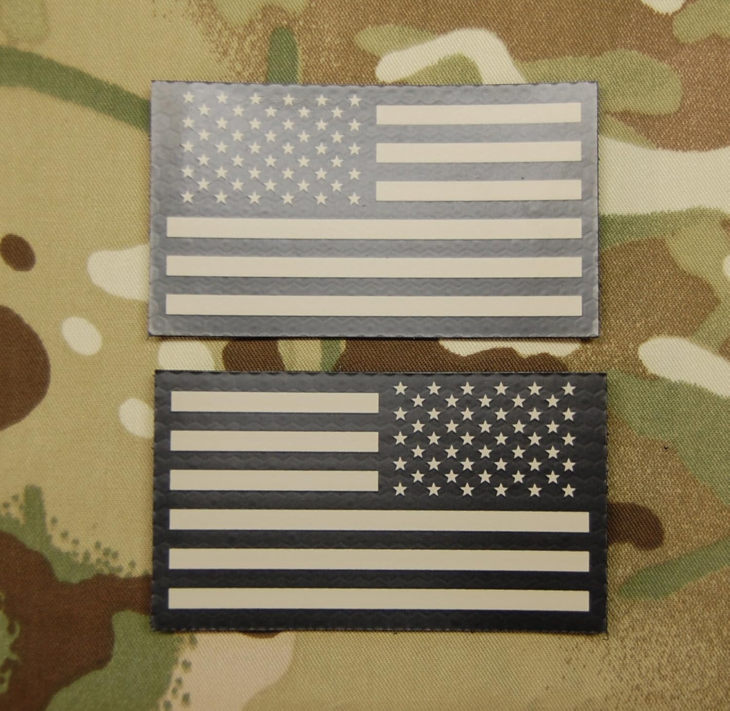 Amazon.com: BritKitUSA Infrared US Flag Patch Set - Tan & Black ...
