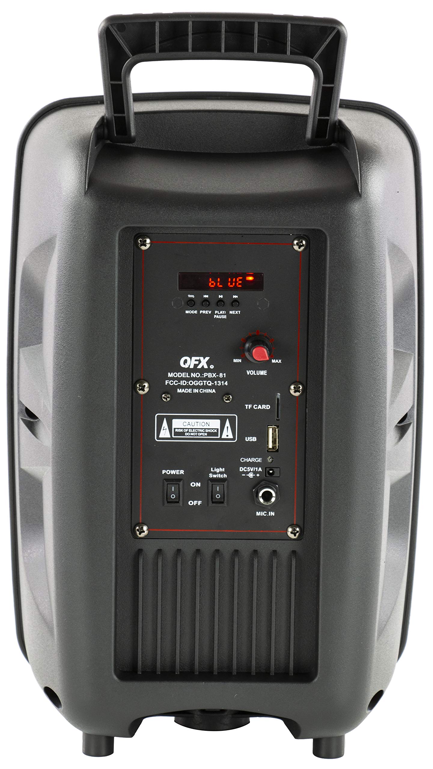 Snapklik.com : QFX PBX-81 8" Portable Bluetooth Party Sound System