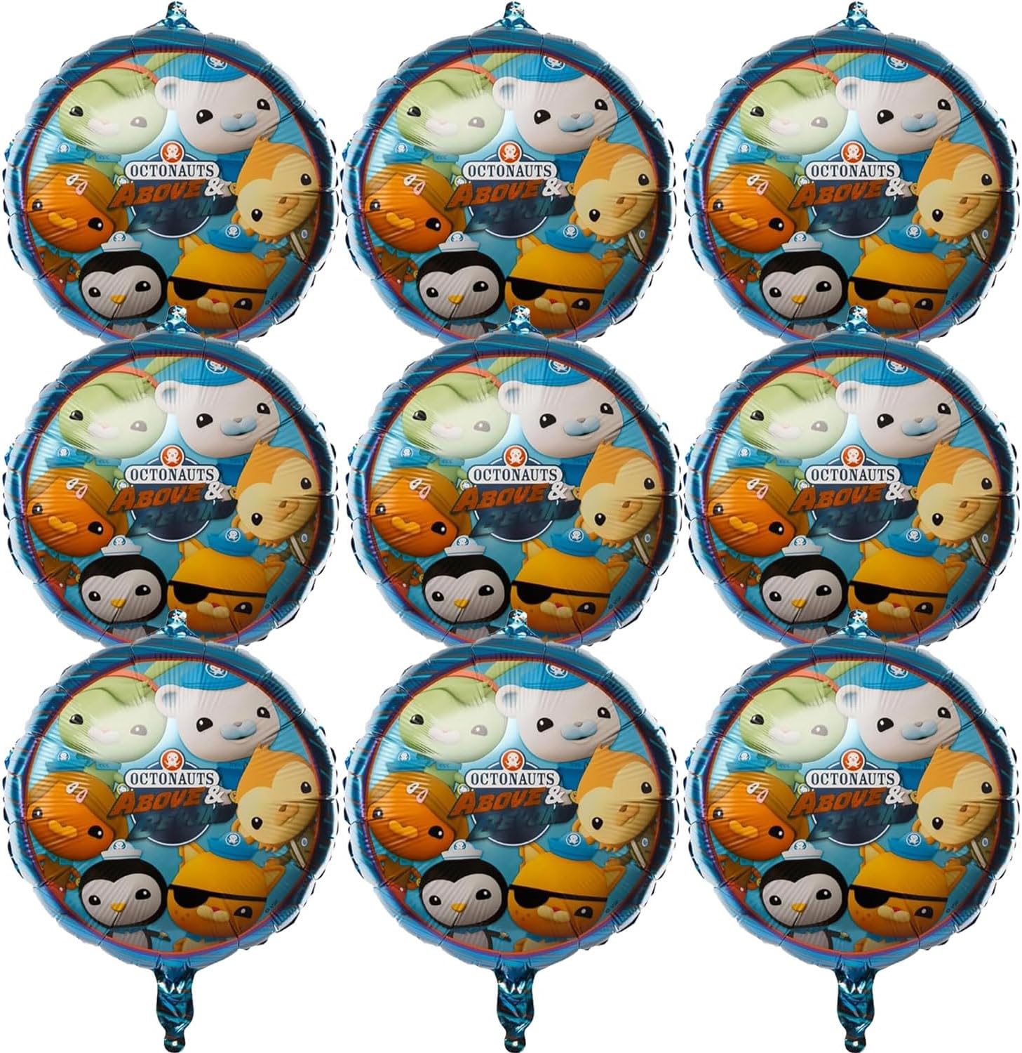 Amazon.com: Octonauts Foil Balloon Set: Pack of 5 Shimmering Balloons ...