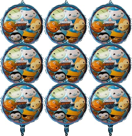 Amazon.com: Octonauts Foil Balloon Set: Pack of 5 Shimmering Balloons ...