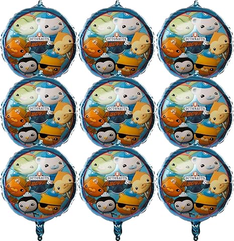 Amazon.com: Octonauts Foil Balloon Set: Pack of 5 Shimmering Balloons ...