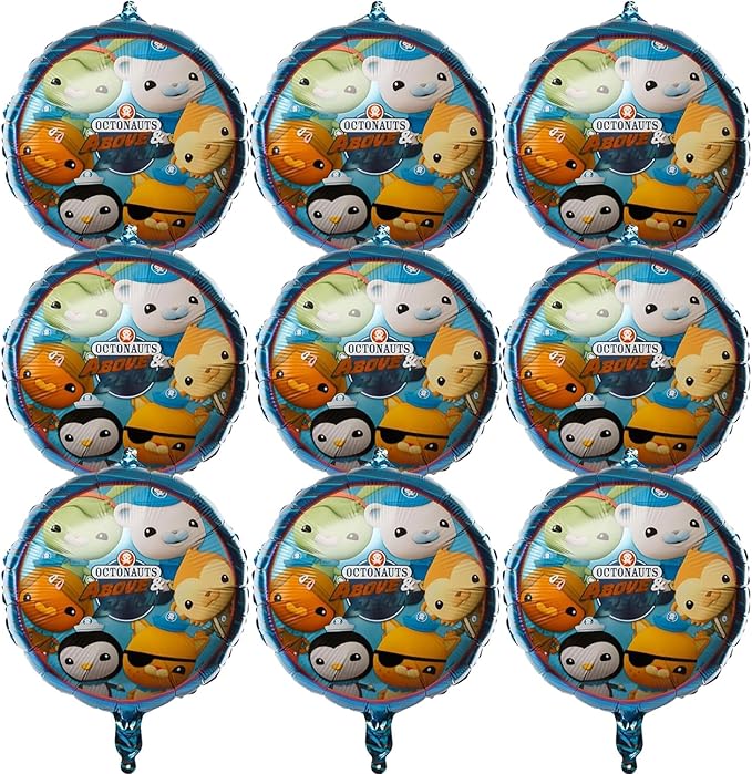 Amazon.com: Octonauts Foil Balloon Set: Pack of 5 Shimmering Balloons ...