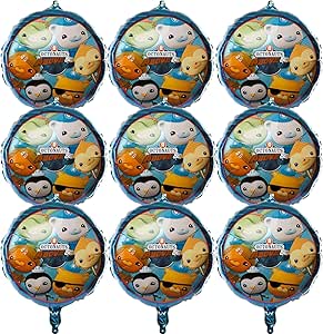 Amazon.com: Octonauts Foil Balloon Set: Pack of 5 Shimmering Balloons ...