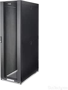 StarTech.com 4-Post 42U Server Rack Cabinet, 19" Data Rack Cabinet for IT Equipment Mount, Full ...
