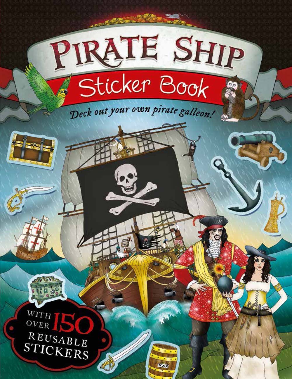 Pirate Ship Sticker Book: Deck Out Your Own Pirate Galleon!: Pipe, Jim ...