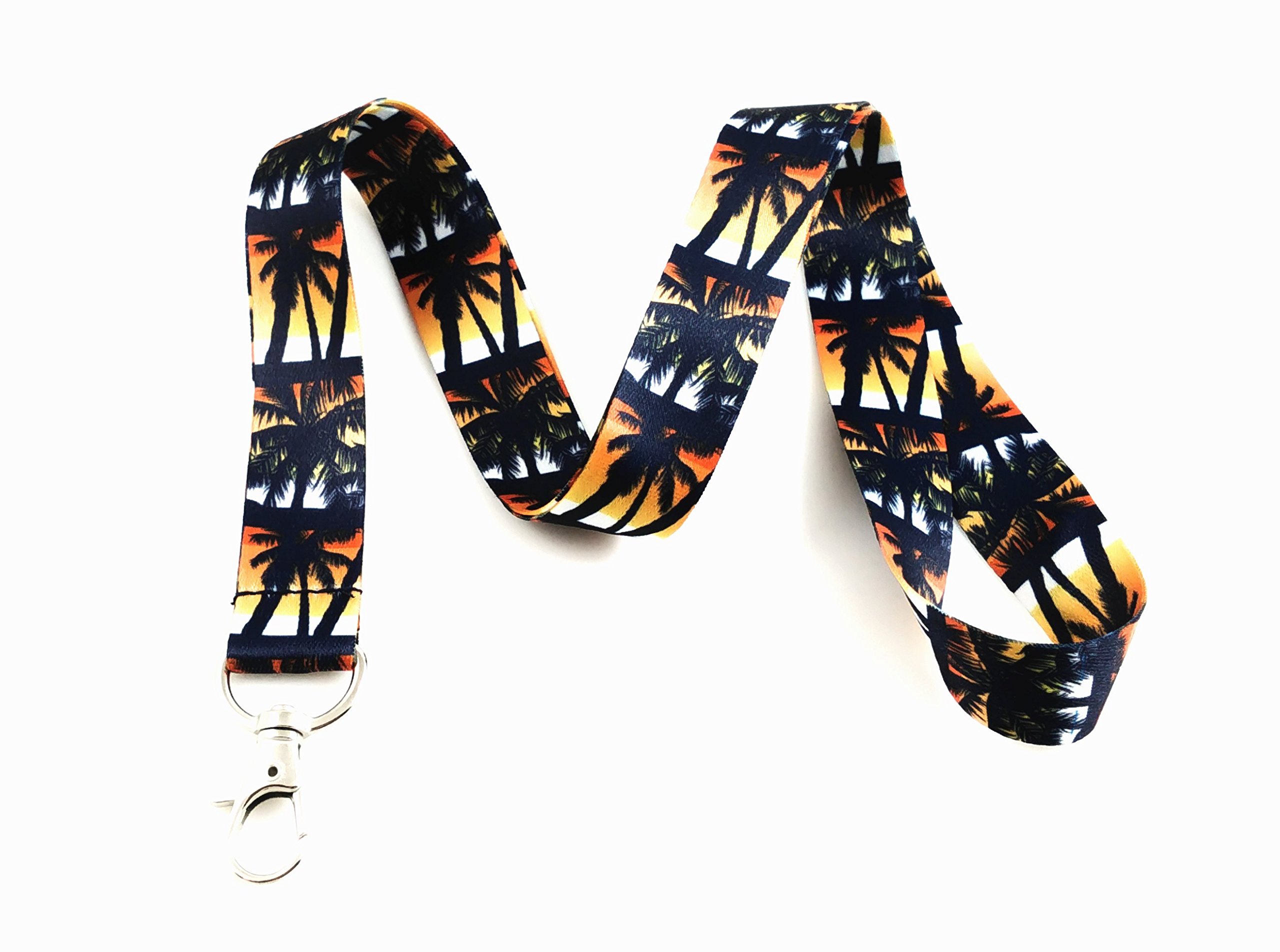 Amazon.com : Vacation & Travel Themed Lanyard Id Badge Holder (Sunset ...