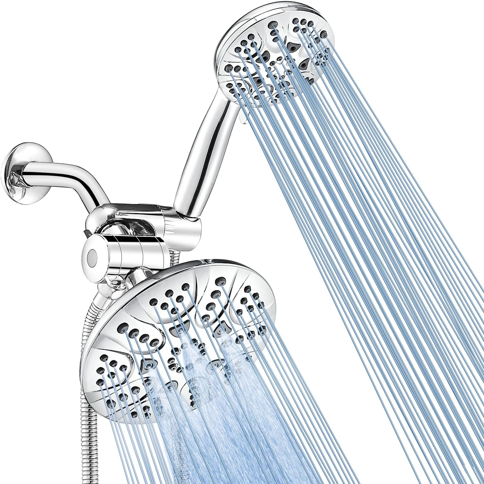 Hydroluxe 24-setting 3-way Shower Combo, Chrome, Single - Amazon.com