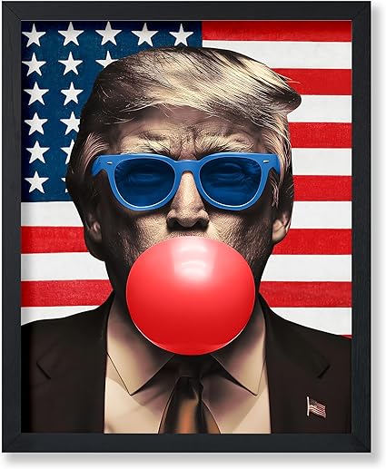 Amazon.com: Poster Master Trump Poster - Bubble Gum Print - US ...