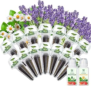 Amazon.com : 14 POD Lavender Seed Pod Kit, (Include Seed Mint/Chamomile ...