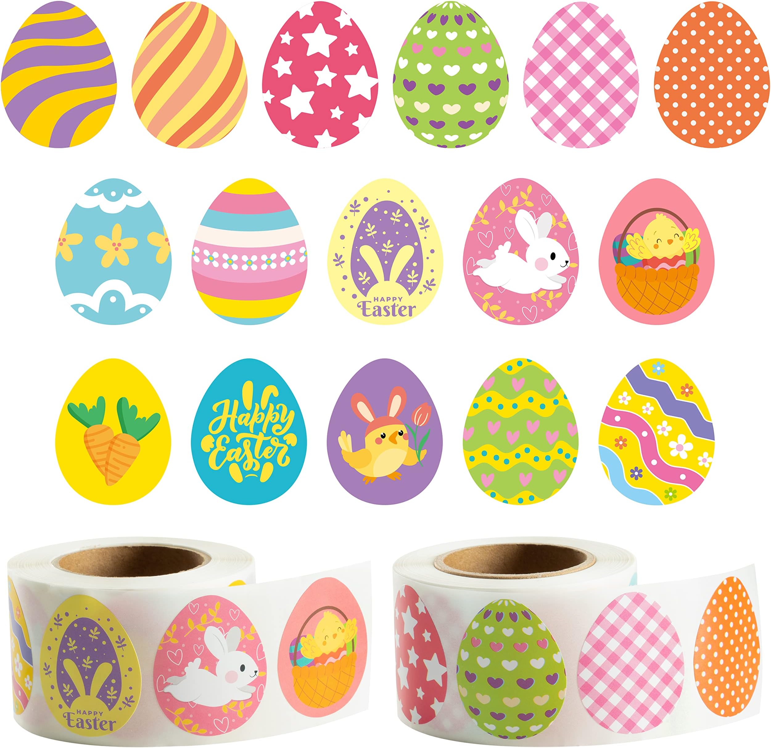 Amazon.com: CNhoqc 1000pcs Vintage Victorian Bunny Peeps Sticker Roll ...