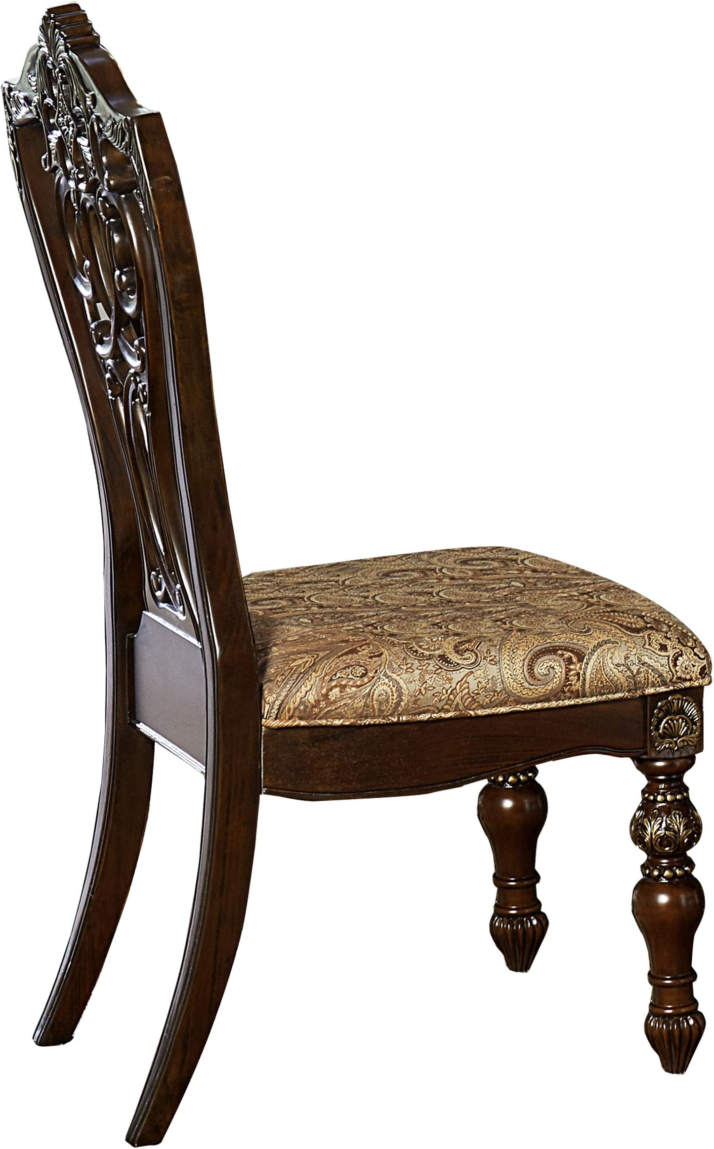 Amazon.com - Homelegance Devlin Side Chair in Espresso [Set of 2] - Chairs