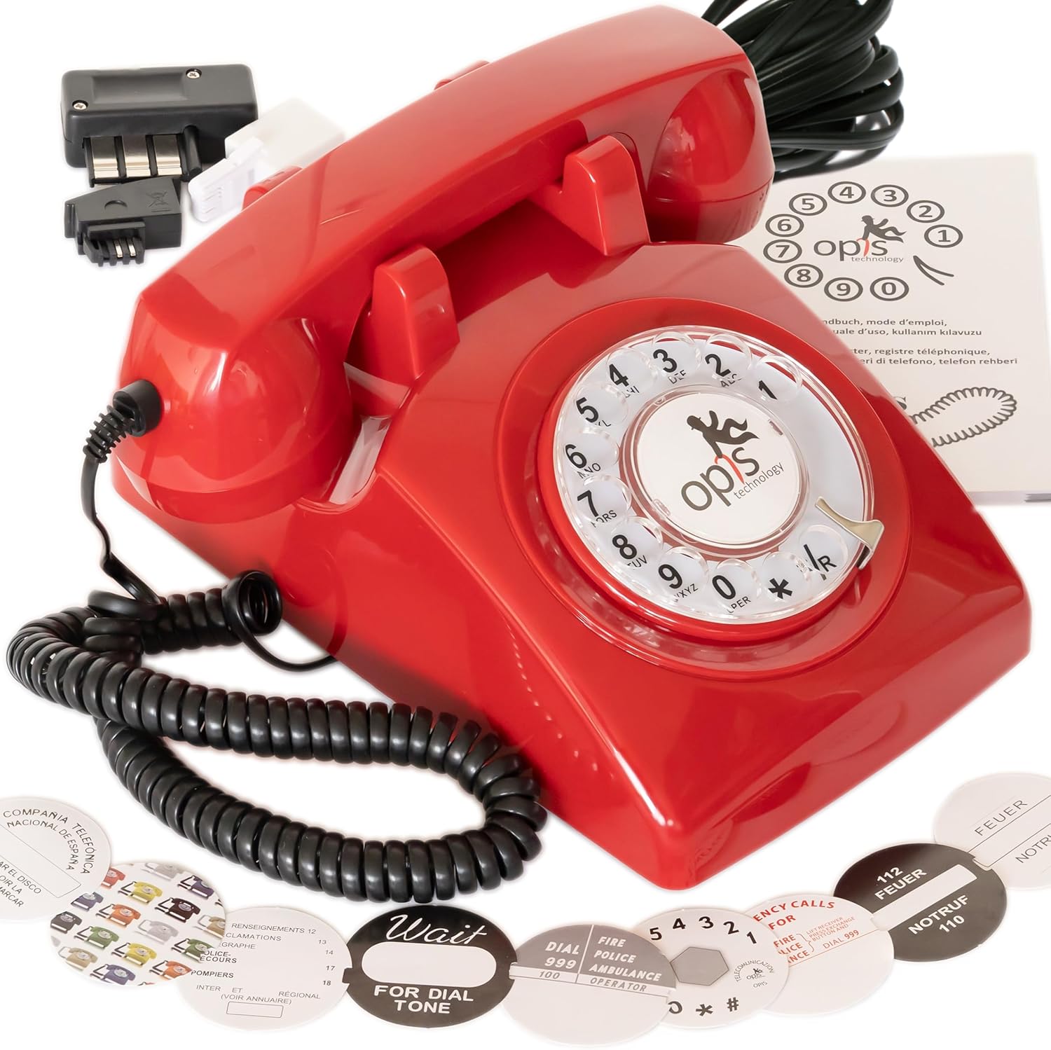 Retro Telefon Wählscheibe/Festnetztelefon Retro/Telefon mit Schnur ...