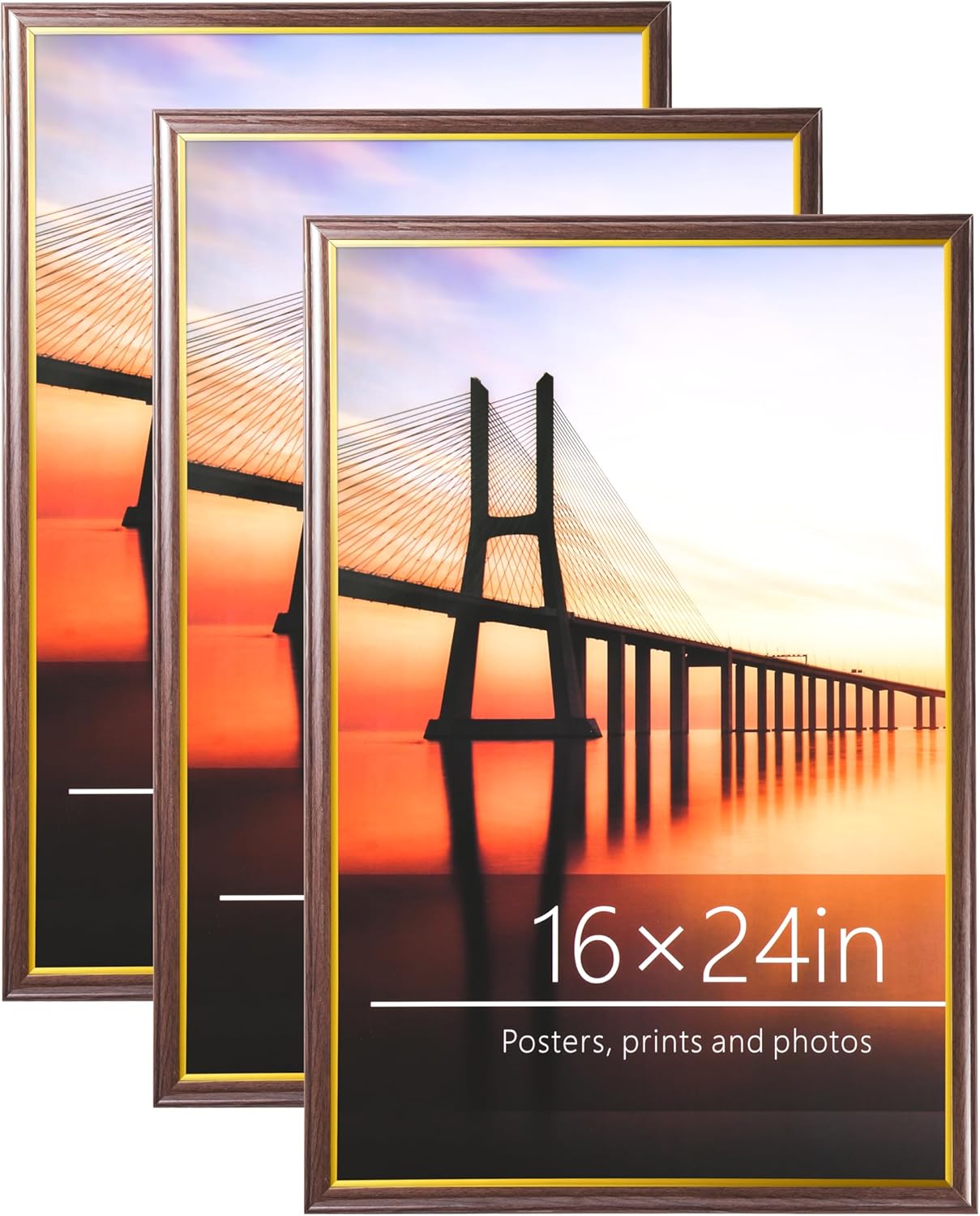 Amazon.com - Lovelite 16x24 Poster Frame Set of 3, Photo Frames with ...