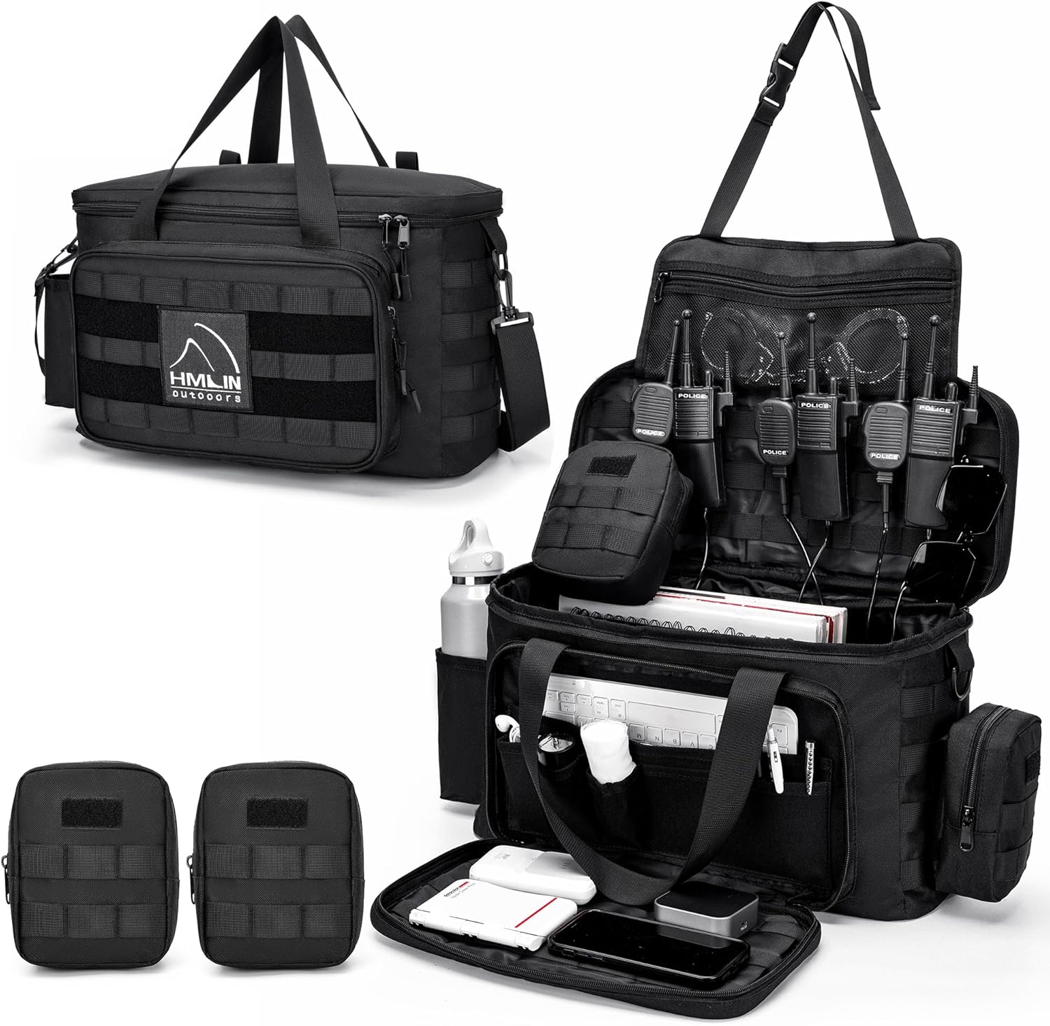 Amazon.com: HMLIN Patrol Bag Law Enforcement,Police Gear Bag for Car ...