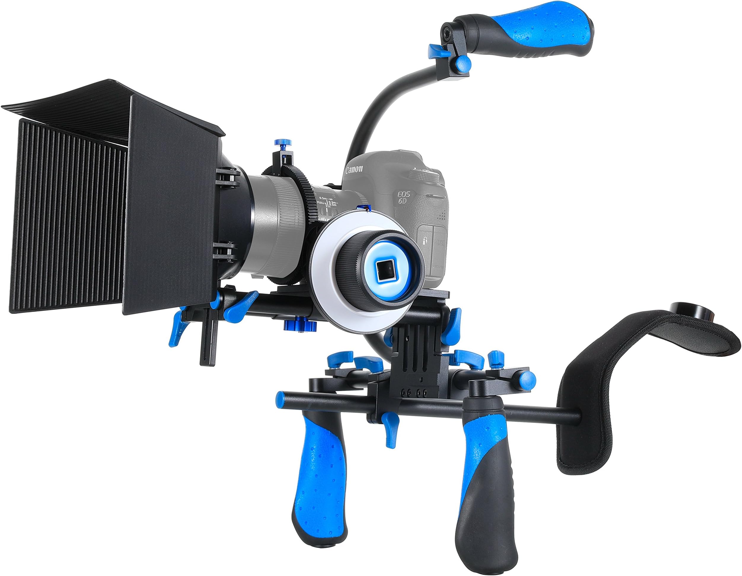 Amazon.com : SunSmart DSLR Rig Video Camera Shoulder Mount Kit with ...