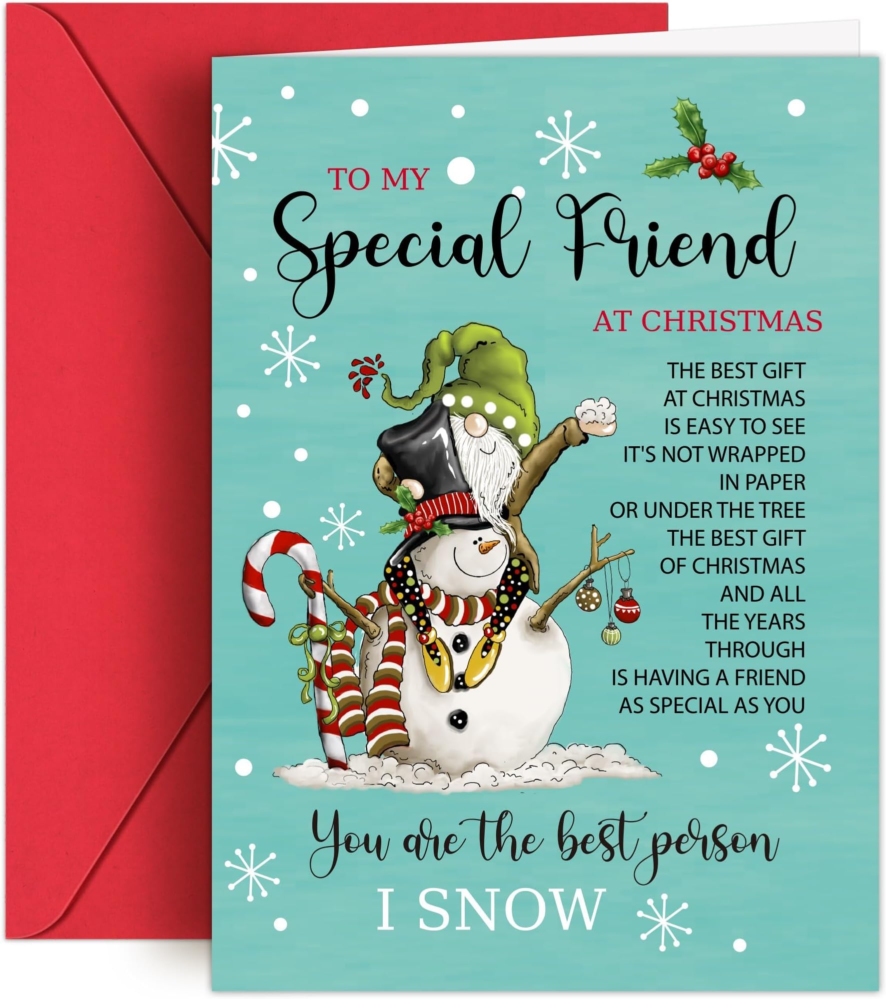 Amazon.com : Cute Christmas Cards with Envelopes, Christmas Card for ...