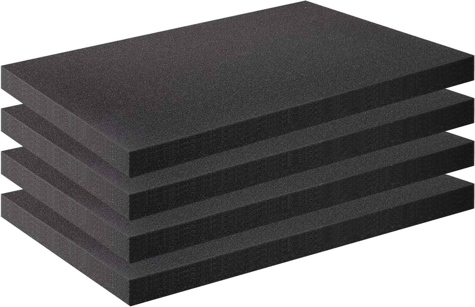 Amazon.com: Polyurethane Foam Sheets, Black Kaizen Foam Inserts for ...
