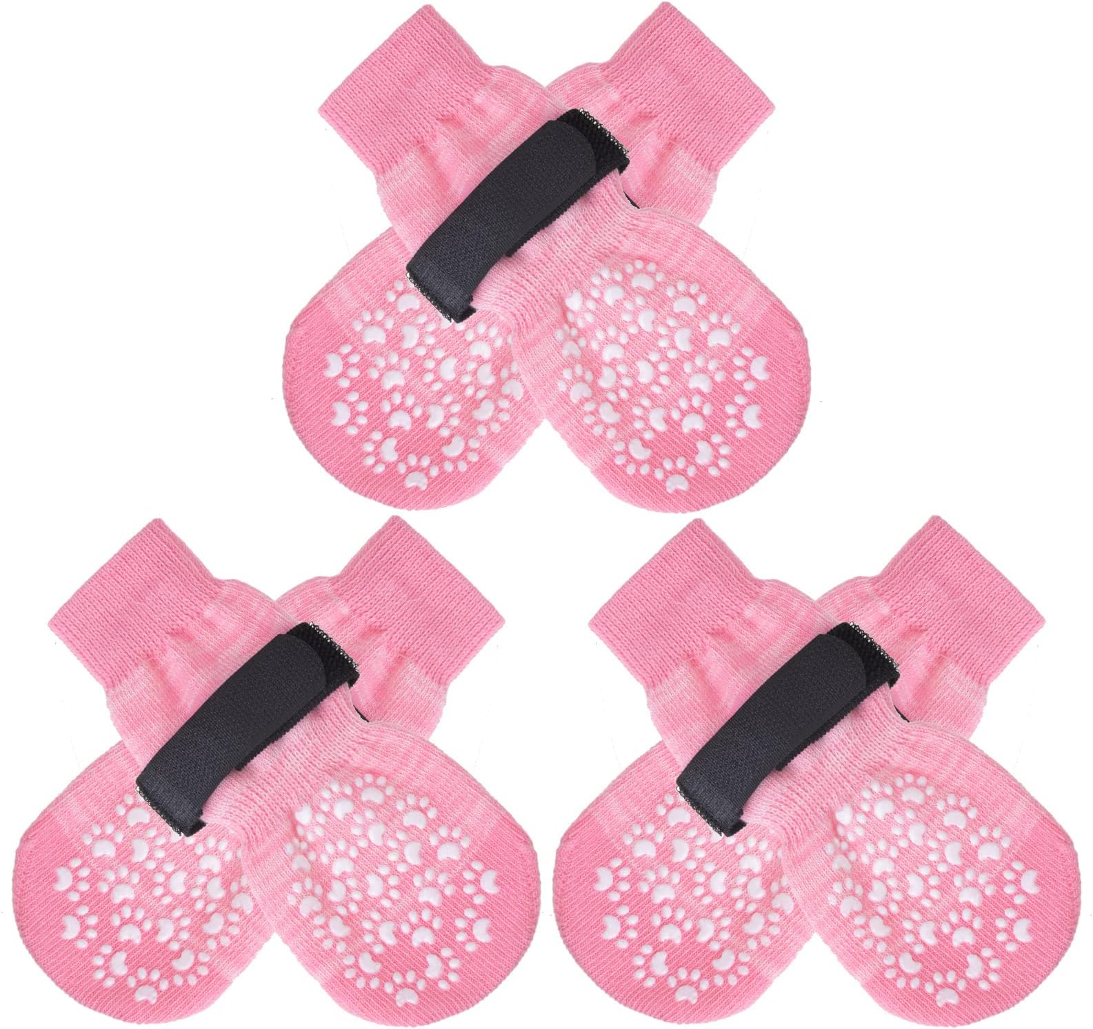 Amazon.com : Frienda 8 Pieces Anti-Slip Dog Socks Non Skid Knit Dogs ...