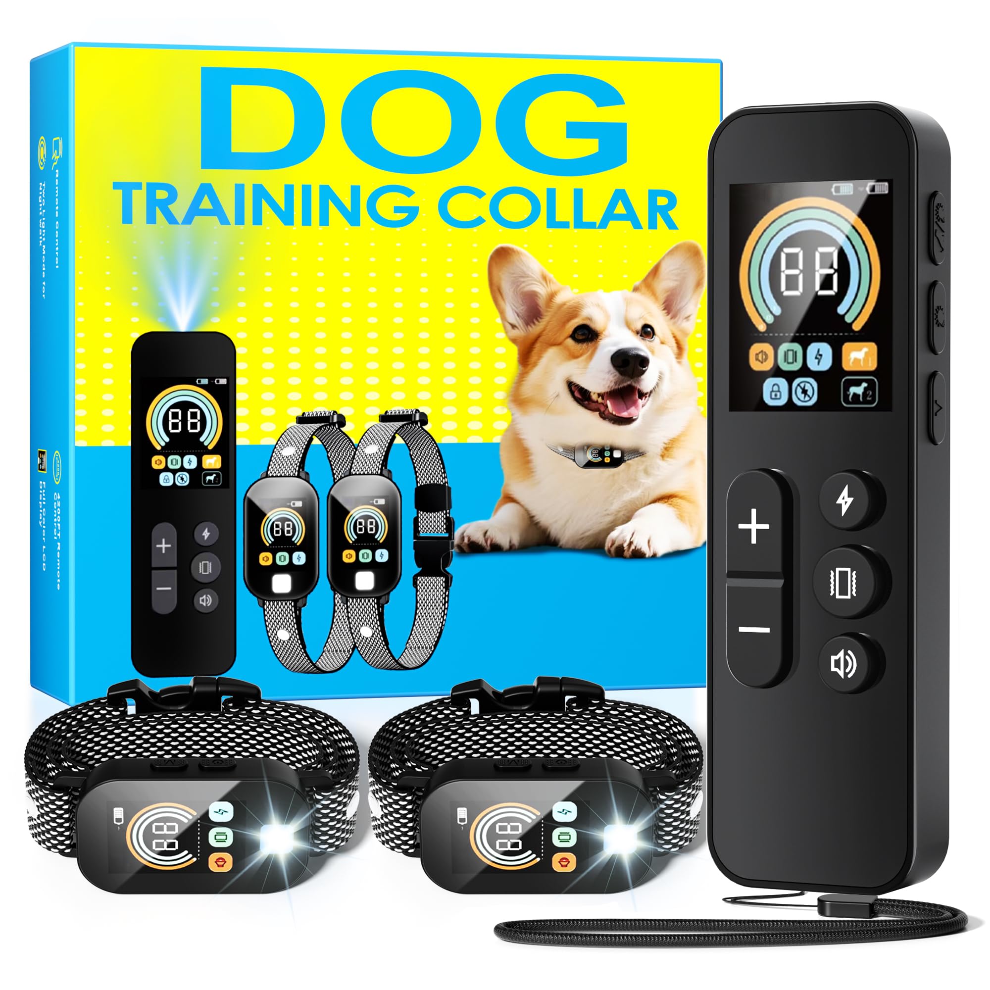 Snapklik.com : Dog Shock Collar For 2 Dogs (10-120Lbs), 4200FT Remote ...