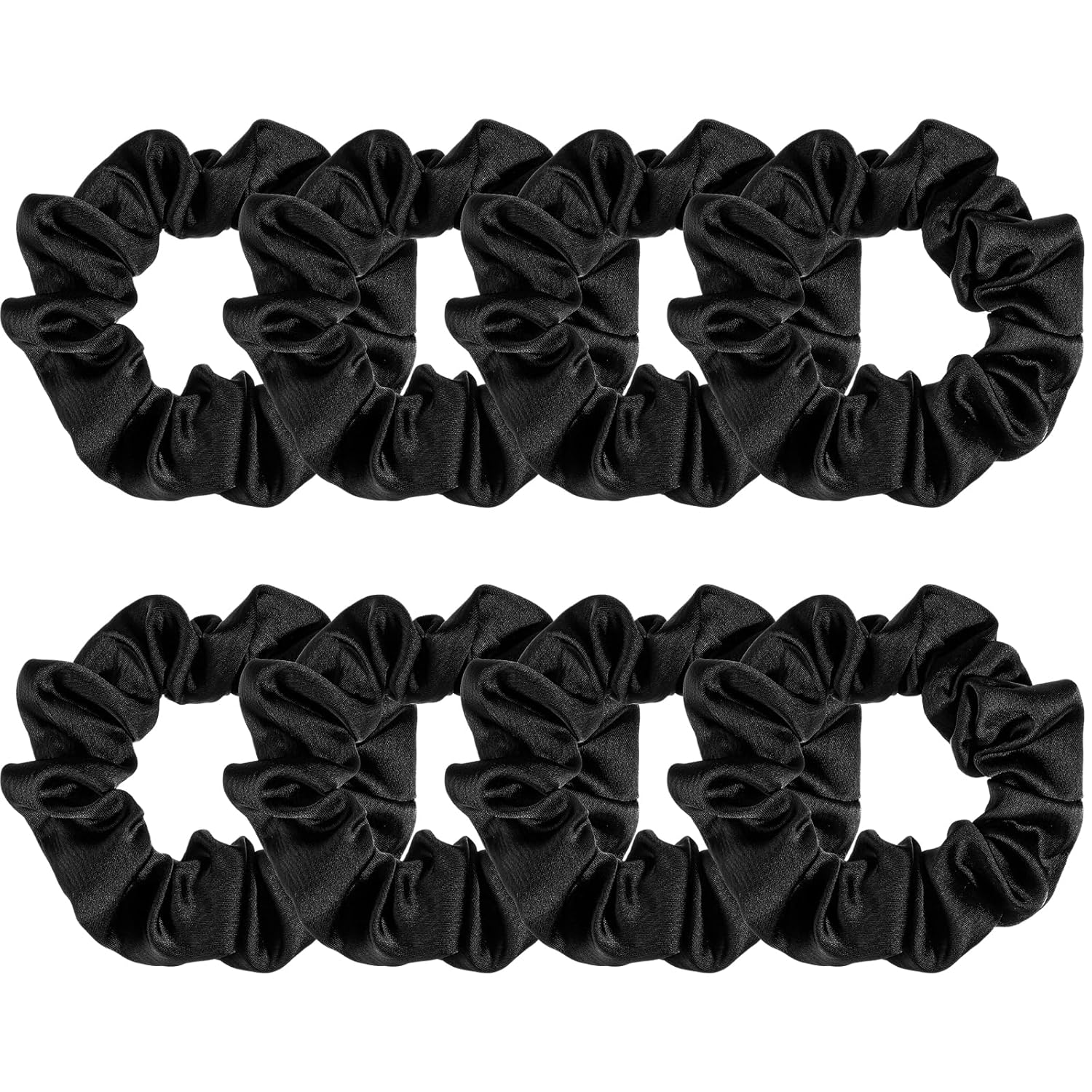 Amazon.com : 8 Pack Satin Scrunchies for Women, Silk Hair Ties Silk ...