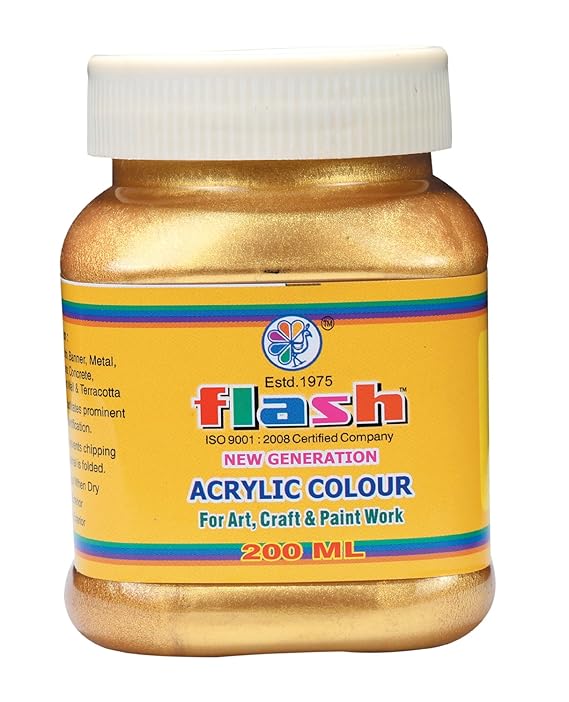 Flash Metallic Color (Gold Leaf, 50ml) : Amazon.in: Home & Kitchen