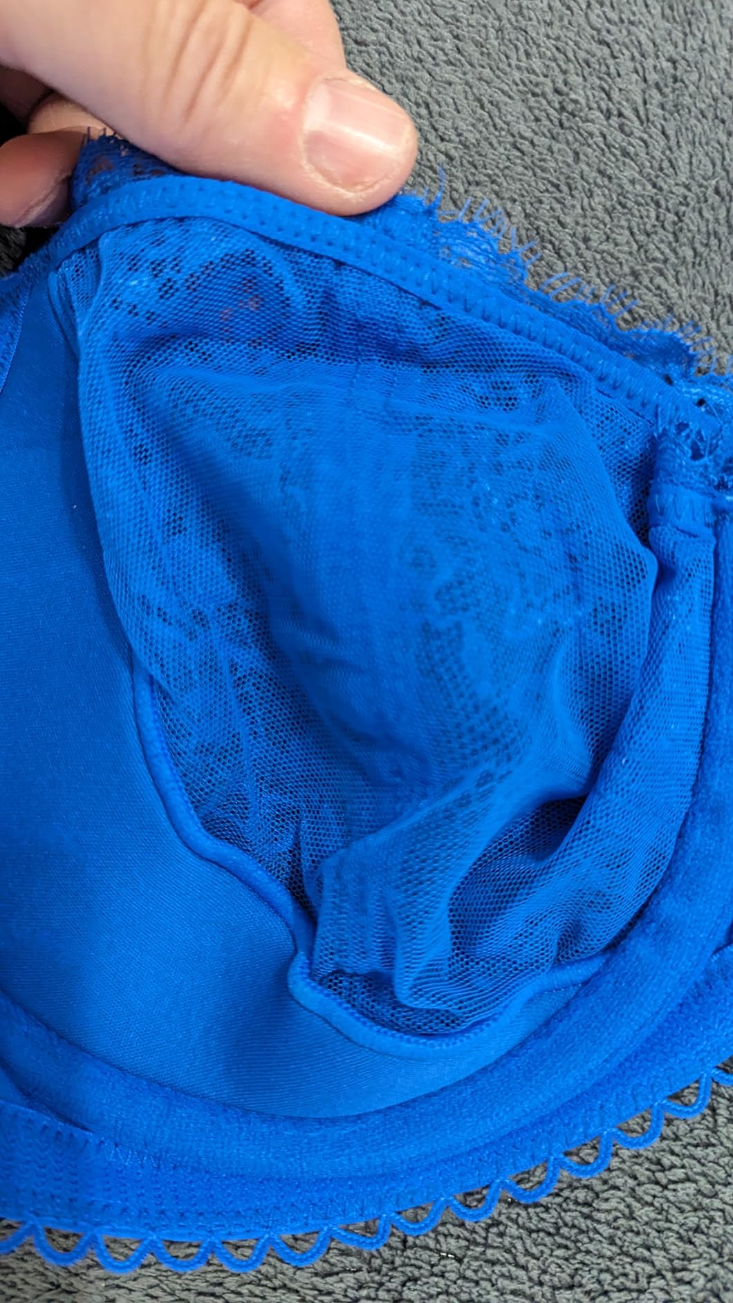 $6/mo - Finance DOBREVA Women's Sexy Lace Push Up Plus Size Bra Sheer ...